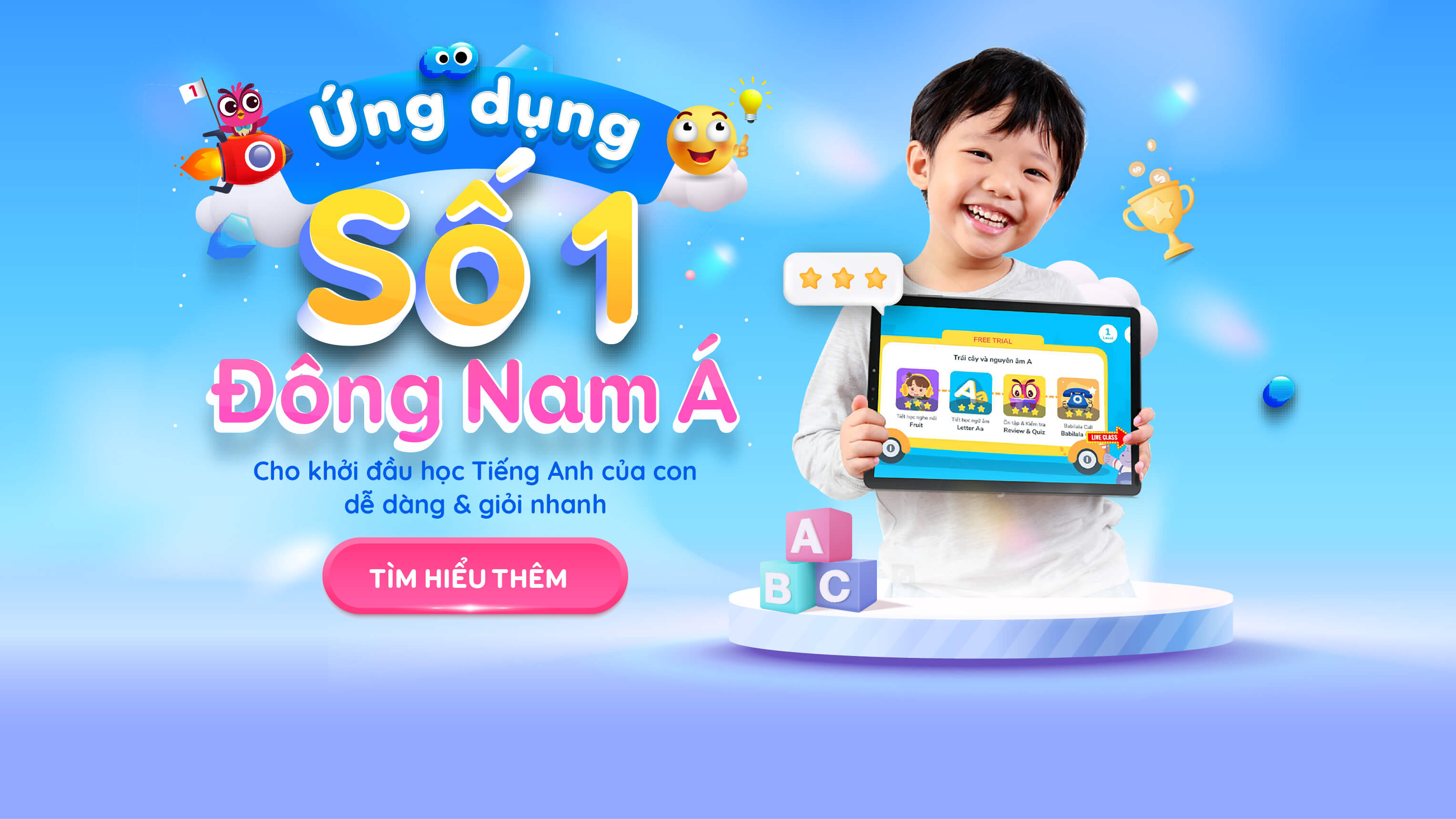 Babilala - Ứng dụng học tiếng Anh online cho trẻ từ 3 - 8 tuổi