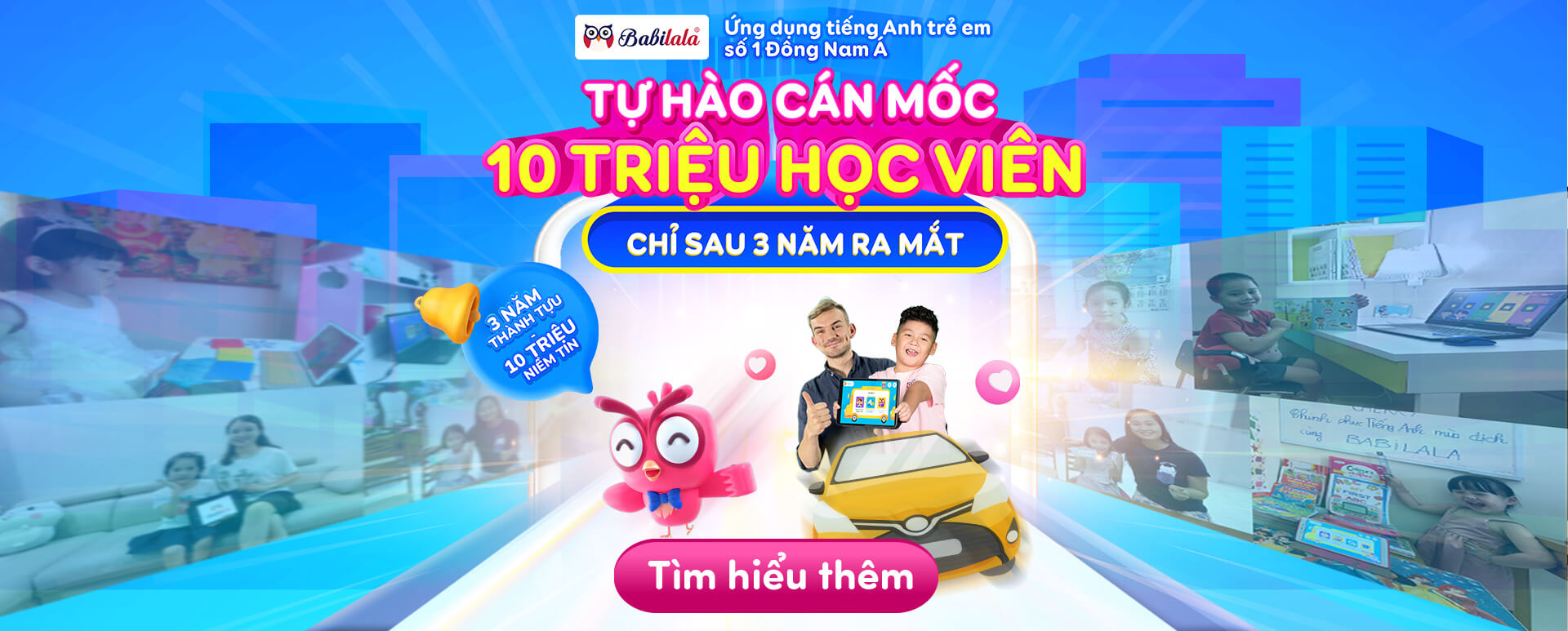 Babilala - Ứng dụng học tiếng Anh online cho trẻ từ 3 - 8 tuổi