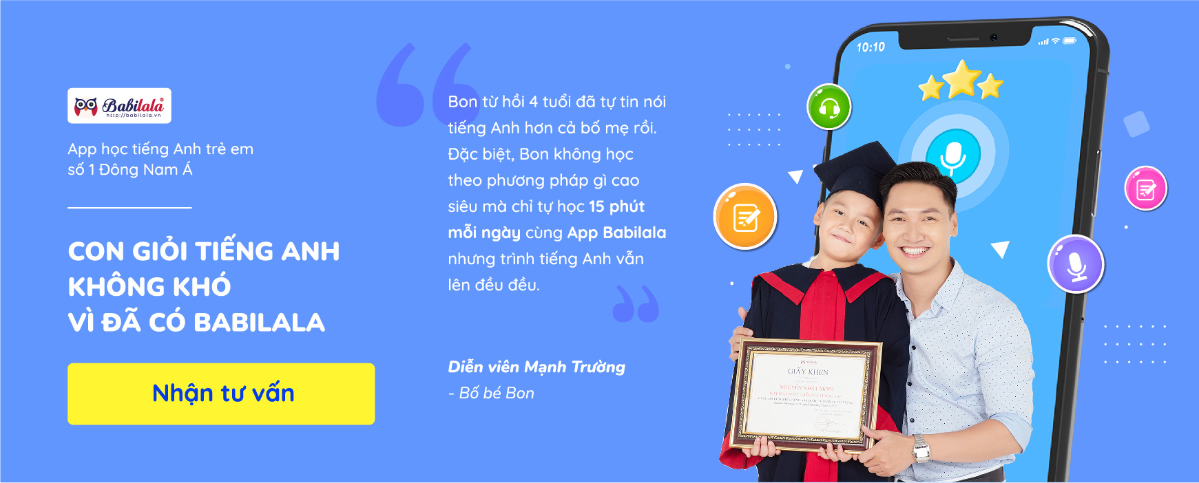 Babilala - Ứng dụng học tiếng Anh online cho trẻ từ 3 - 8 tuổi